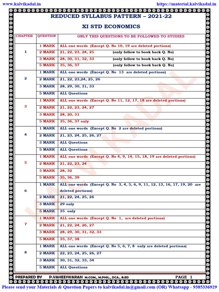 Xi-Eco-Reduced Patern | PDF