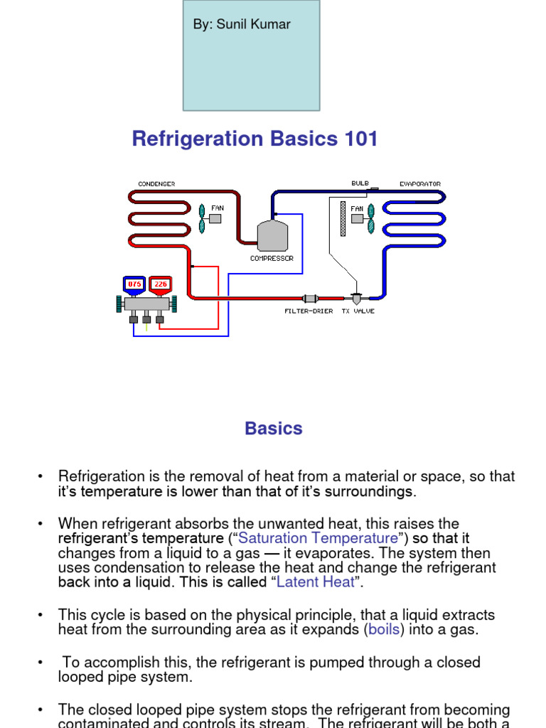 Refrigeration Basics 101: By: Sunil Kumar | Download Free PDF | Materials | Physical Quantities
