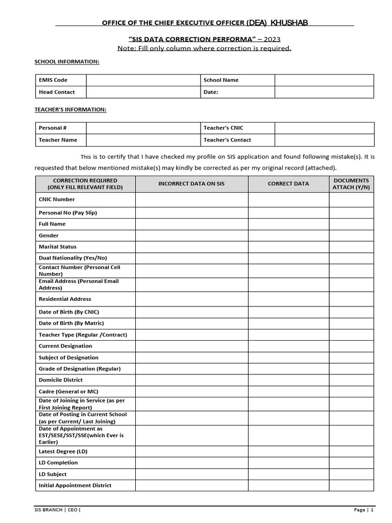 Data Form | PDF | Computing