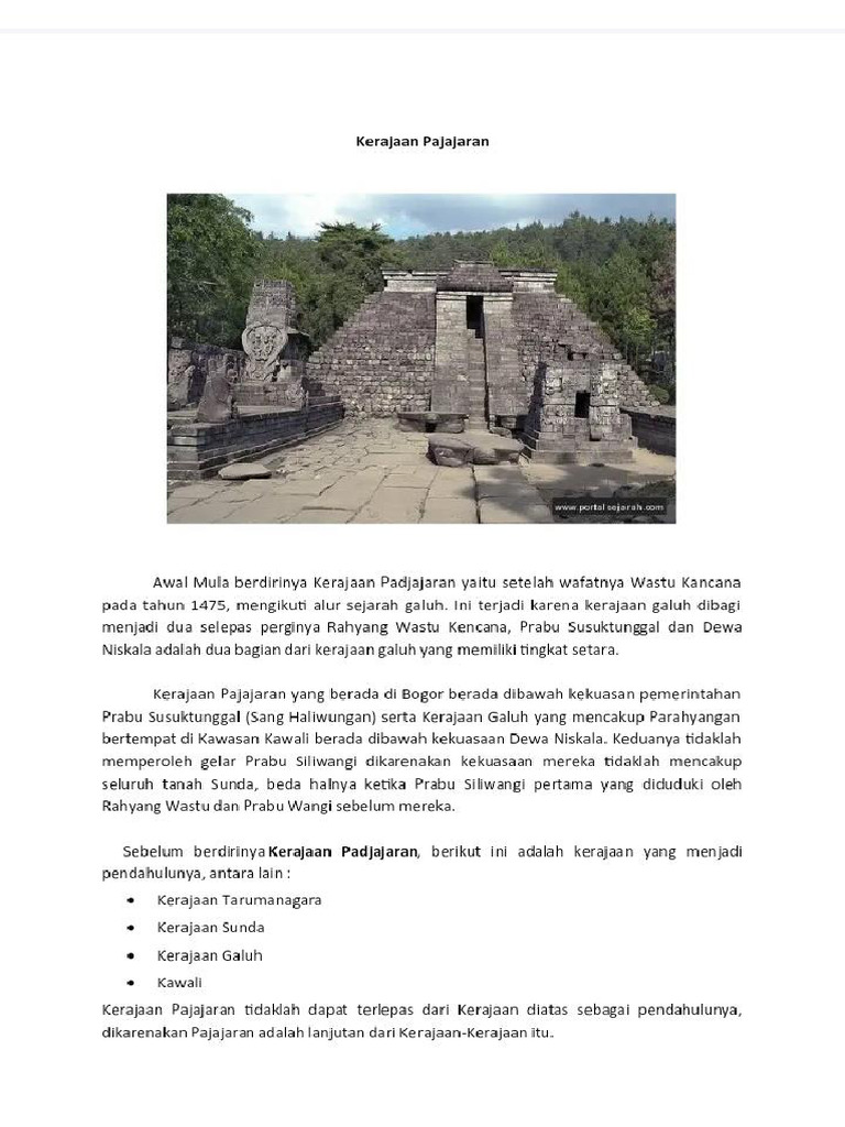 Kerajaan Padjajaran | PDF