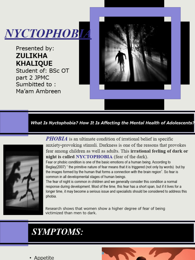 Zulikha Khalique (Phobia) | PDF | Psychotherapy | Phobia