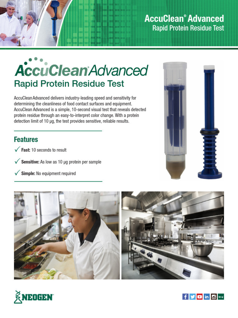 AccuClean Advanced Brochure | PDF | Chemistry | Physical Sciences