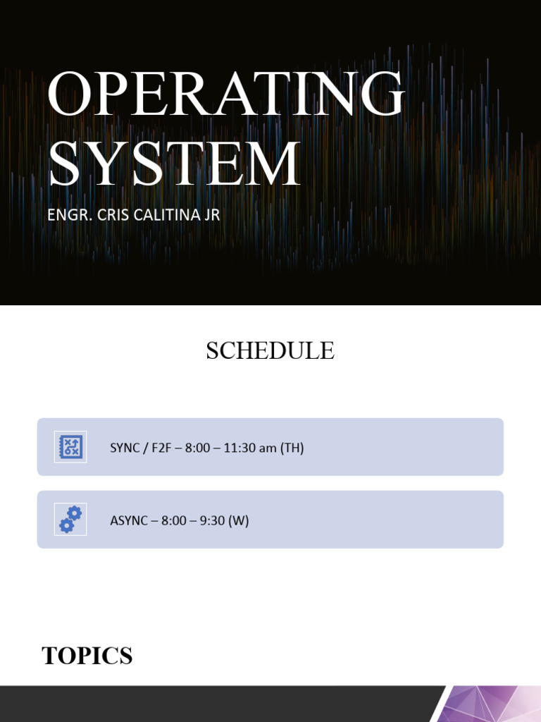 Week 1 - Class Orientation & Introduction To OS | PDF | Computer Data Storage | Operating System