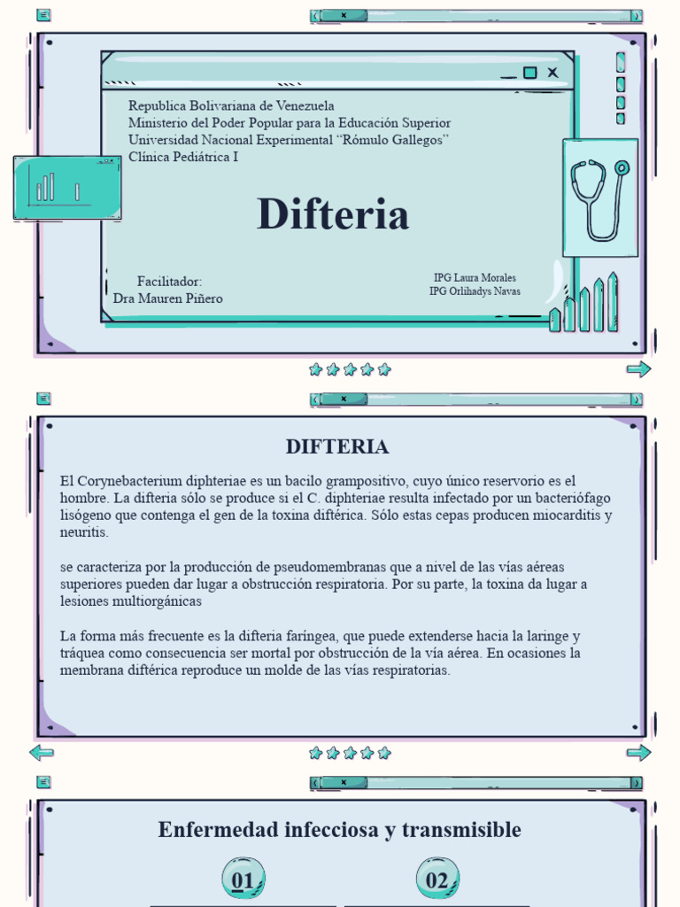 Difteria | PDF | Medicina CLINICA | Enfermedades y trastornos
