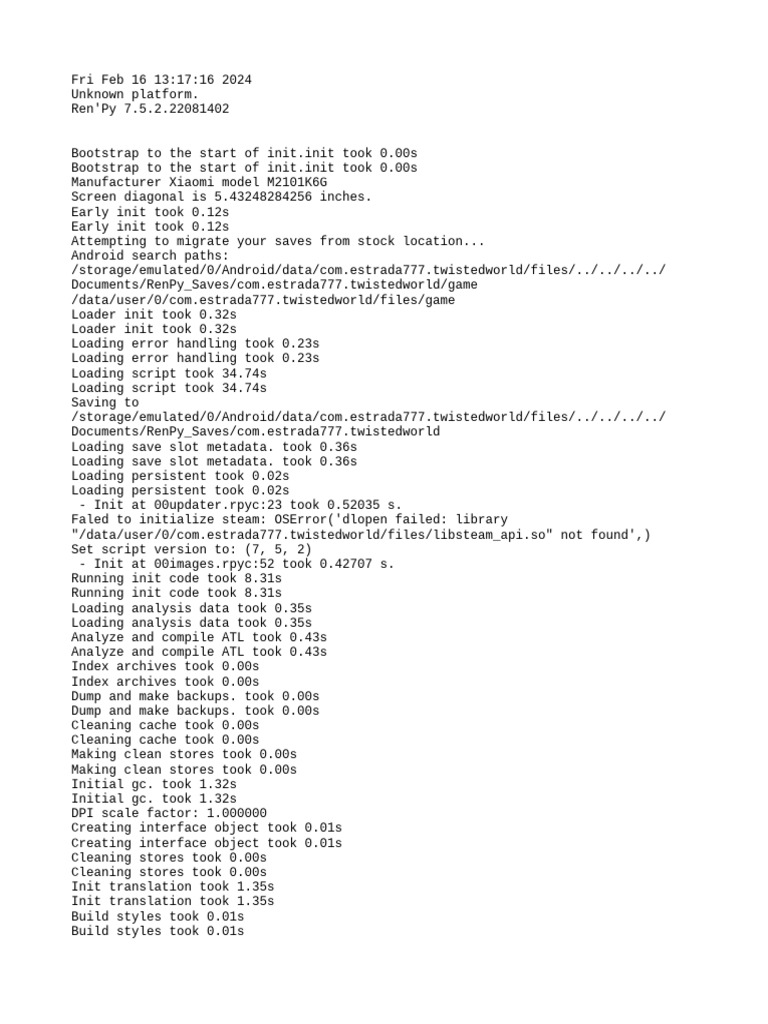 Log | PDF | Booting | Library (Computing)