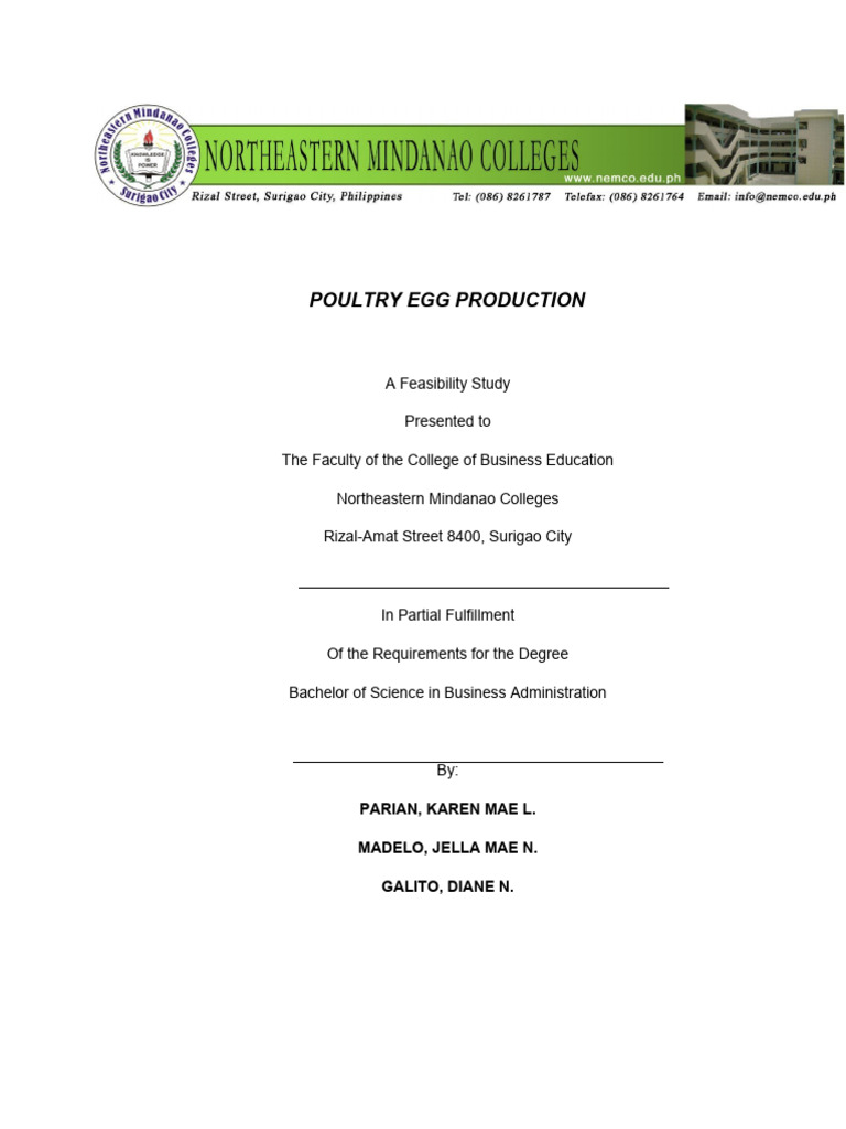 POULTRY EGG PRODUCTION #32 | PDF | Marketing | Sole Proprietorship