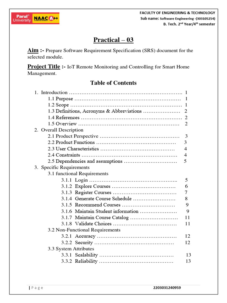 SE Practical-3 | PDF | Use Case | Home Automation