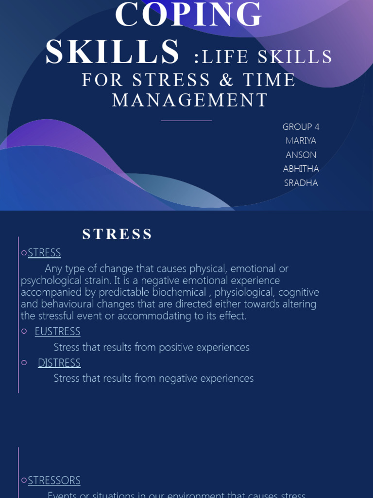 Coping Skills | Download Free PDF | Stress (Biology) | Subjective Experience