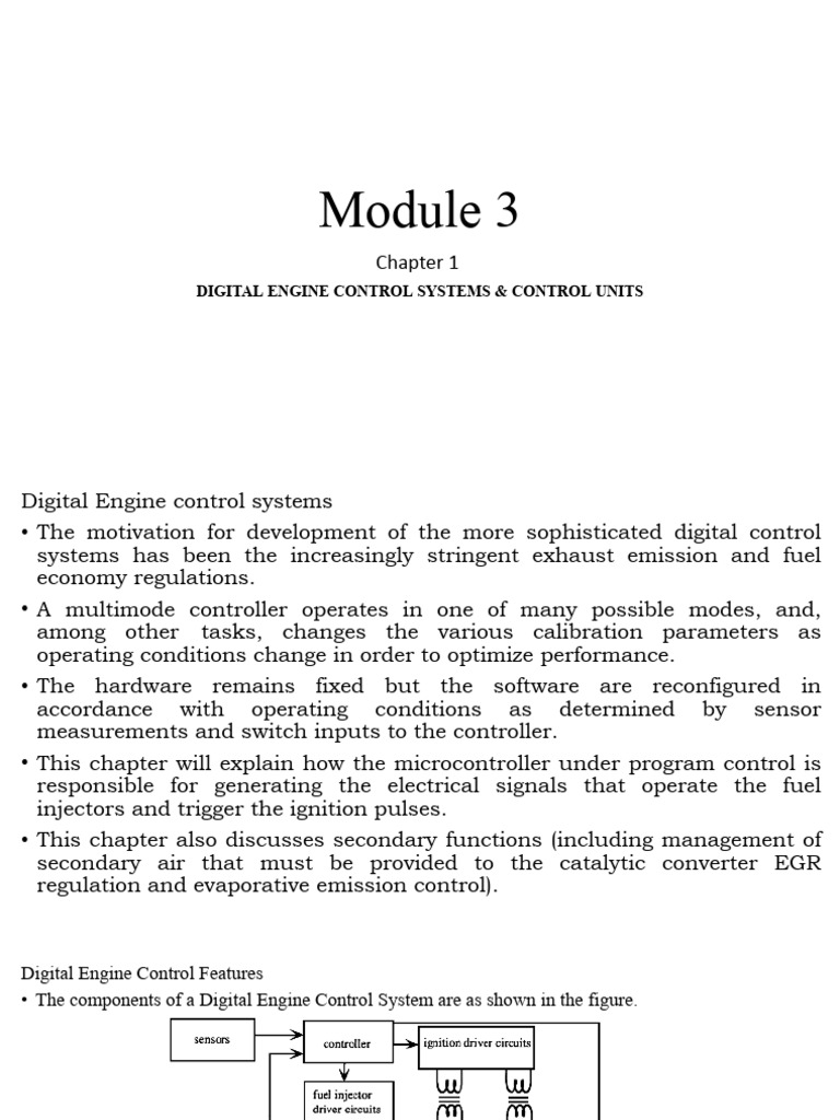 Module 3 Automotive Electronics | PDF | Throttle | Ignition System
