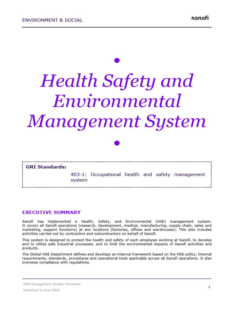 HSE Management System | PDF | Risk | Safety