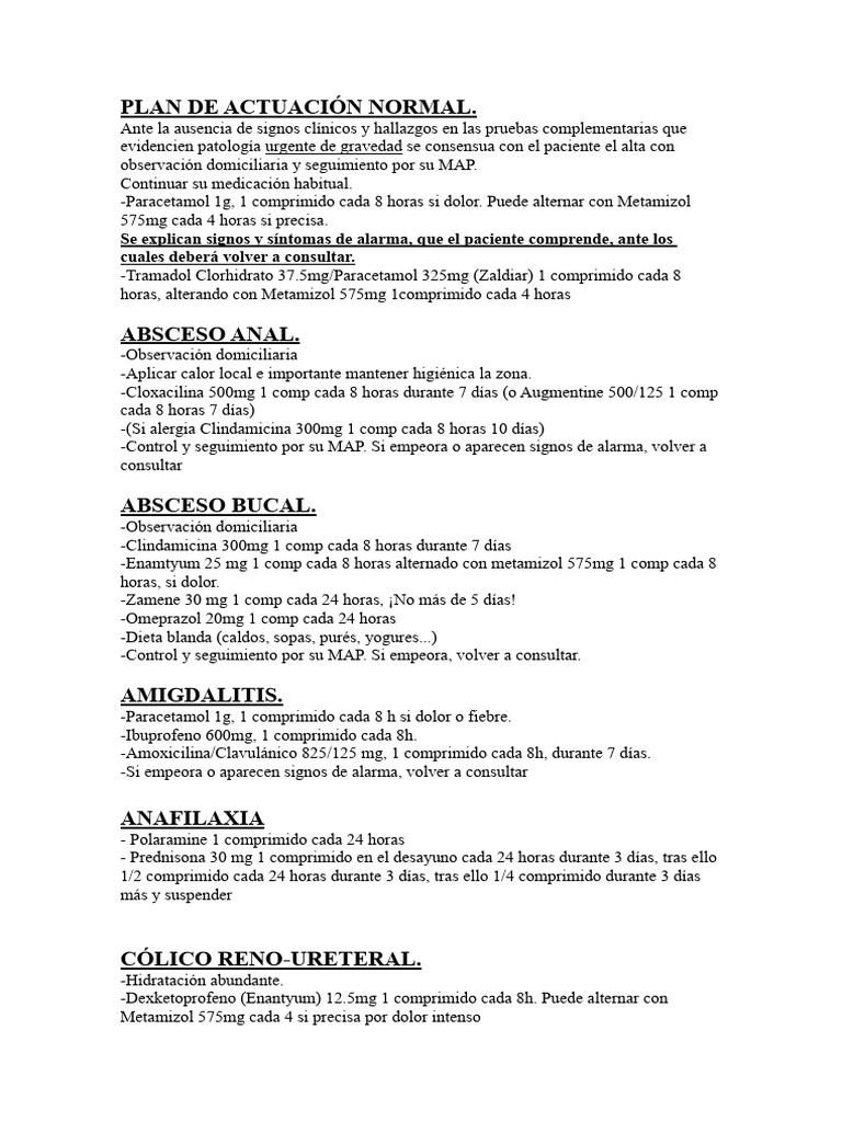 Plantilla Tratamiento P.freq. | PDF | Diarrea | Medicina CLINICA