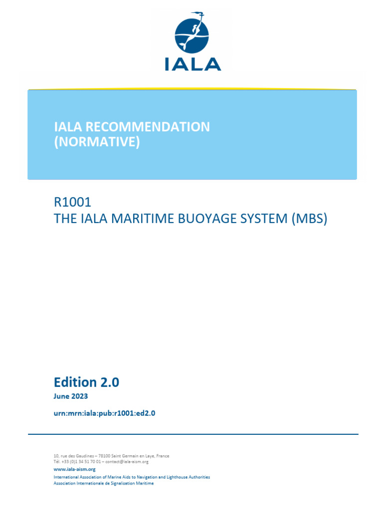IALA Maritime Buoyage Guide | PDF | Navigation