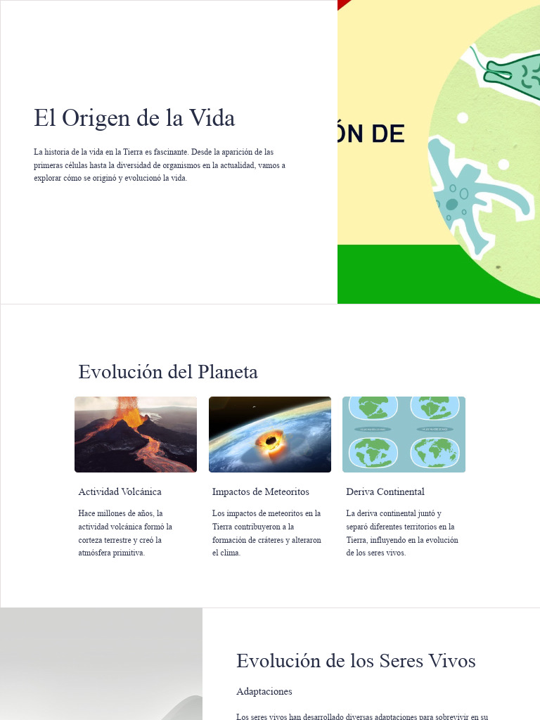 El Origen de La Vida | PDF | Ecosistema | Tierra