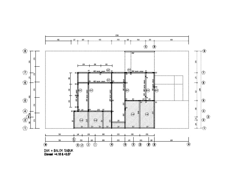 04 Denah Dak+Sabuk Lt-2 | PDF