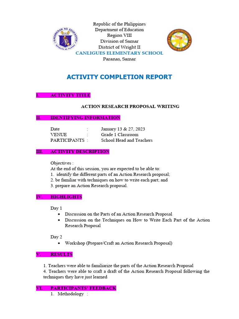 Slac Acr Research | PDF | Action Research | Behavior Modification
