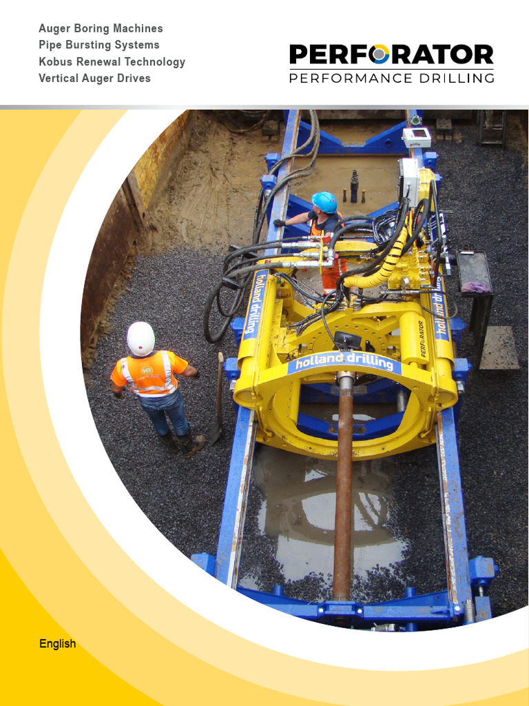 Perforator Auger Boring Bro 23 | PDF | Pipe (Fluid Conveyance) | Drill