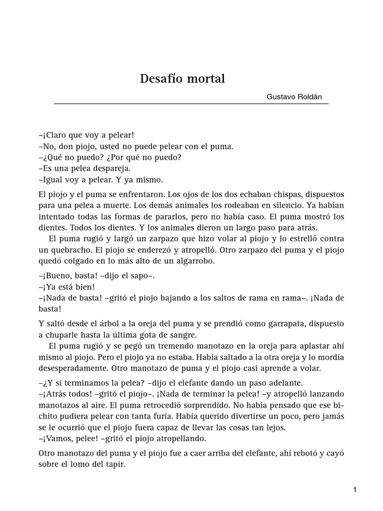 Desafío Mortal | PDF