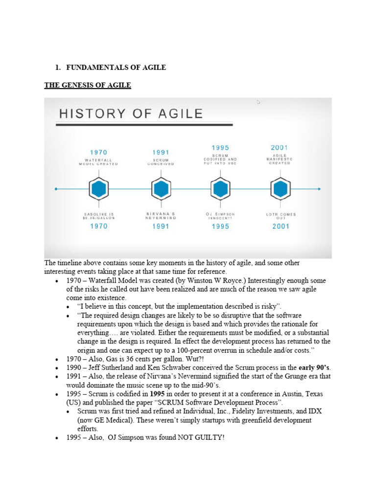 1.fundamentals of Agile | PDF | Scrum (Software Development) | Agile Software Development