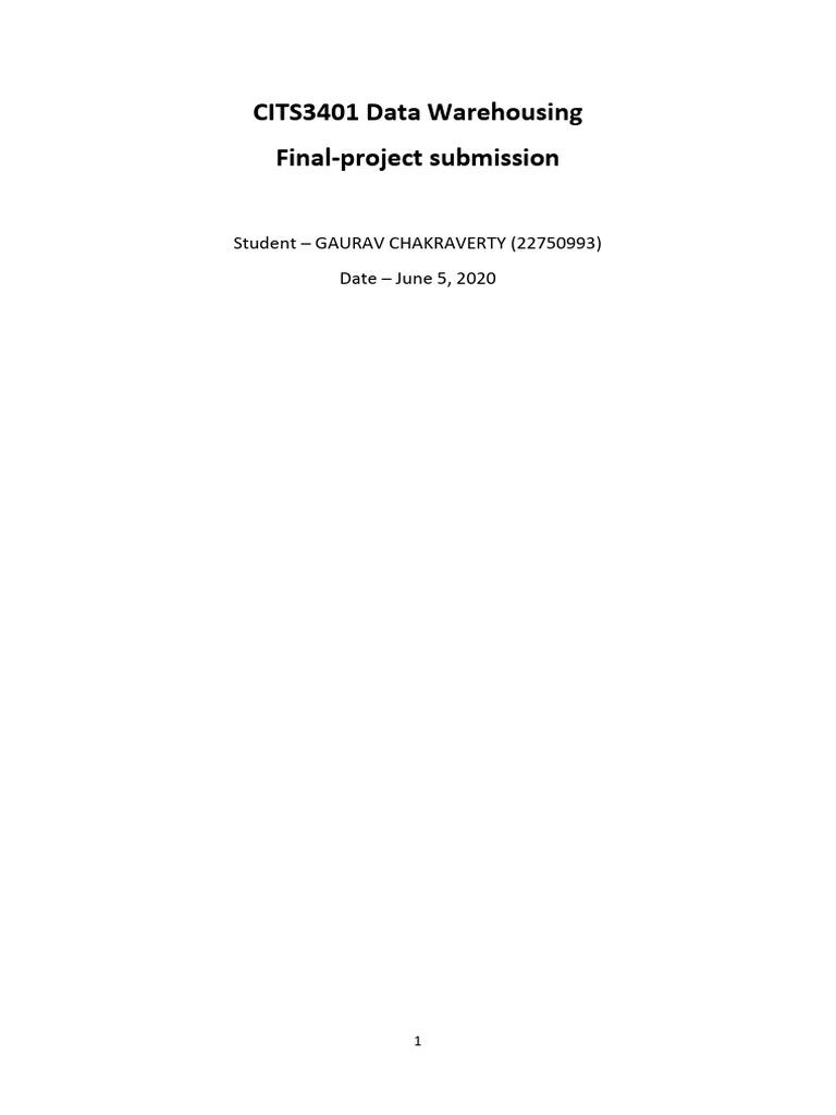Final Project Report | PDF Final Project Report | PDF