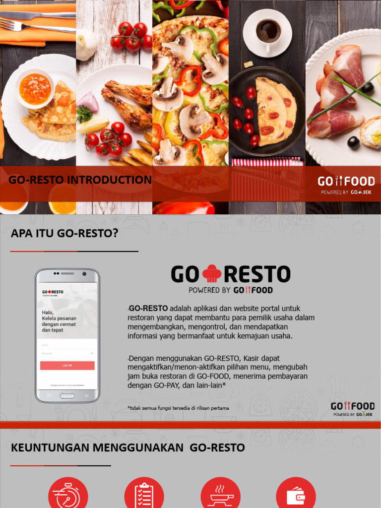 Portal GO-RESTO untuk Pemilik Resto | PDF