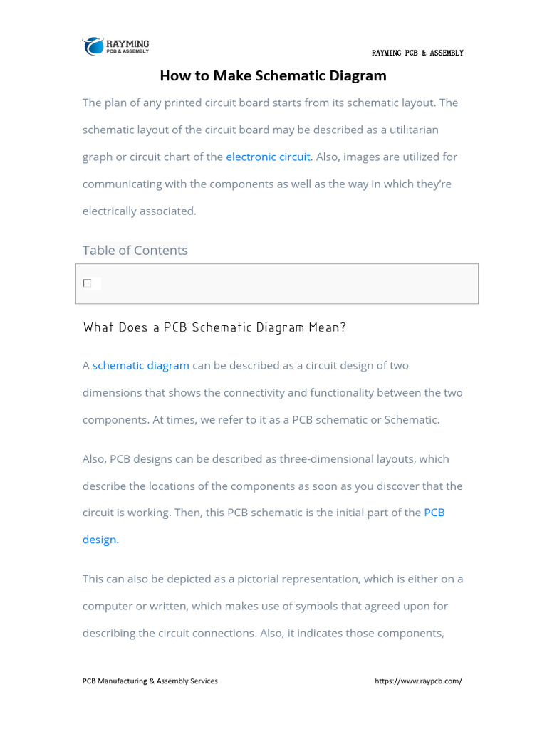 How To Make Schematic Diagram | PDF | Printed Circuit Board ...