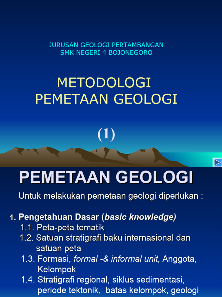 Metodologi Pemetaan Geologi Pdf Ilmu Sosial