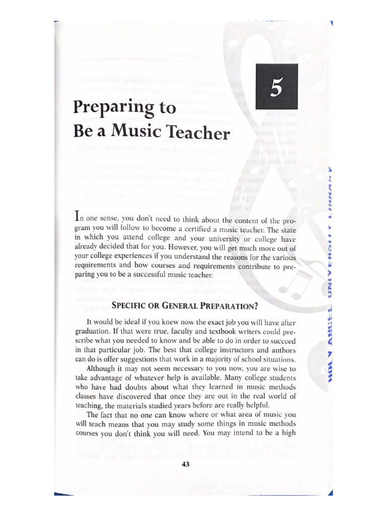 Preparing To Be A Music Teacher - (Introduction To Music Education by ...