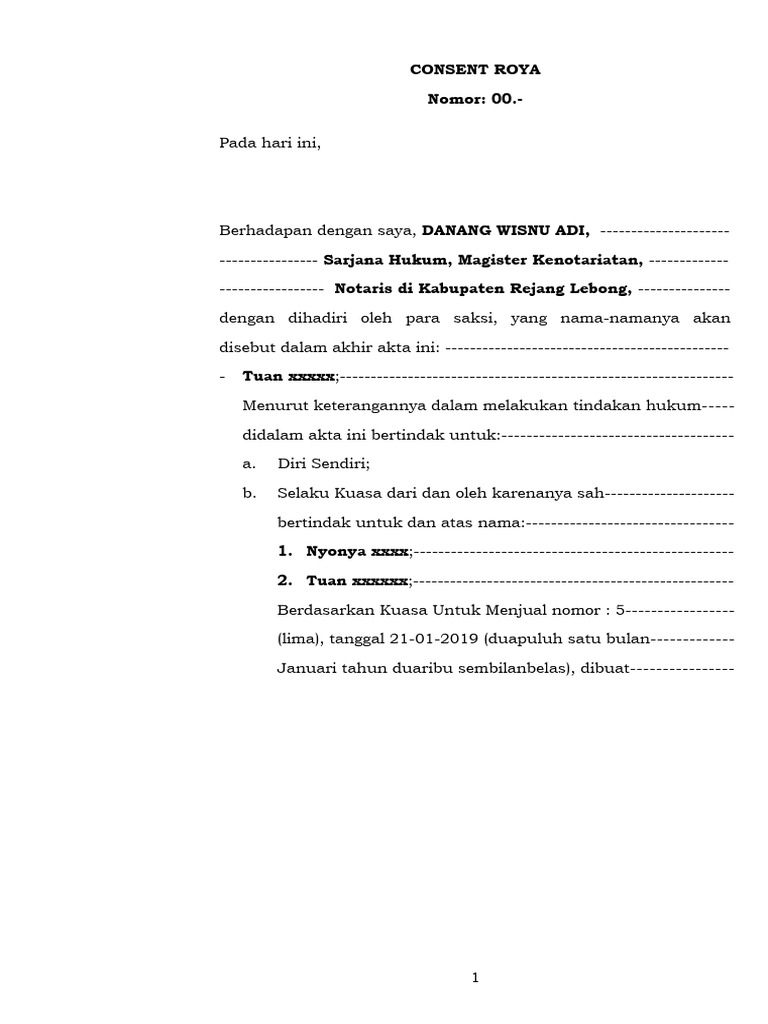 Draft - Consent Roya | PDF
