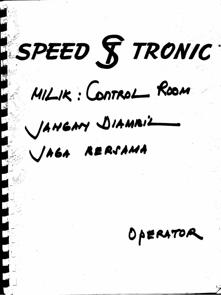 Speed Tronic Mark IV | PDF