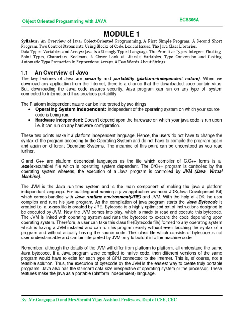 Java 1 | PDF