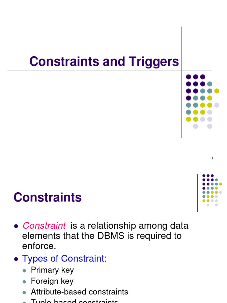 Tutorial 11 Part2.Constraint Trigger | PDF | Computer Programming ...