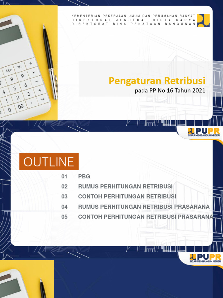 Perhitungan Retribusi PBG dan Prasarana | PDF