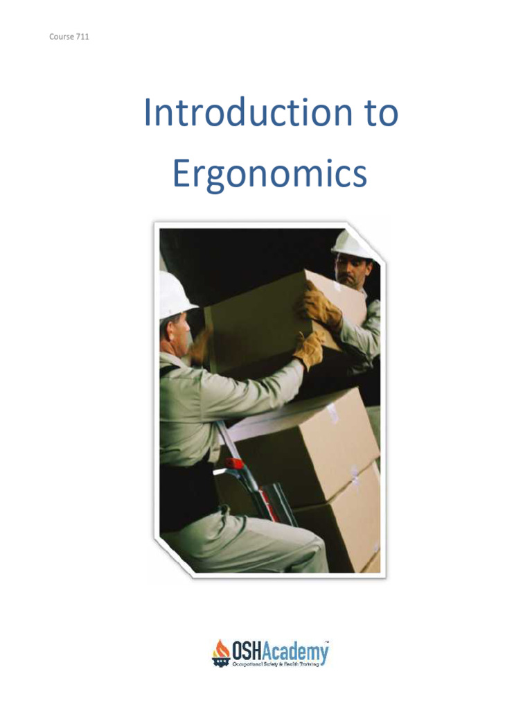 Intro To Ergonomics | PDF