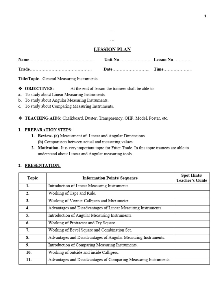 Measuring Instruments | PDF | Metrology
