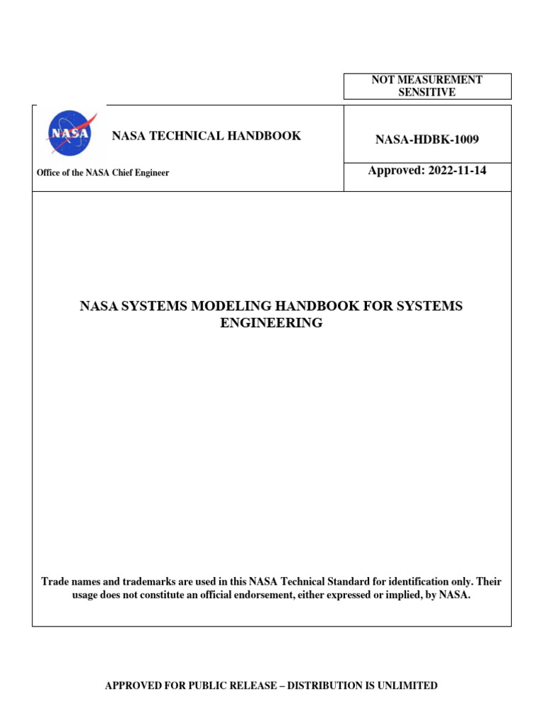 Nasa Systems Modeling Handbook | PDF