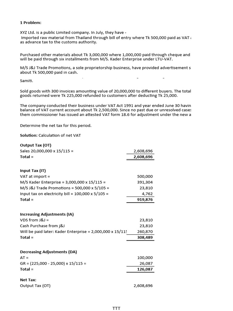Vat Math 2021 | PDF | Value Added Tax | Taxes