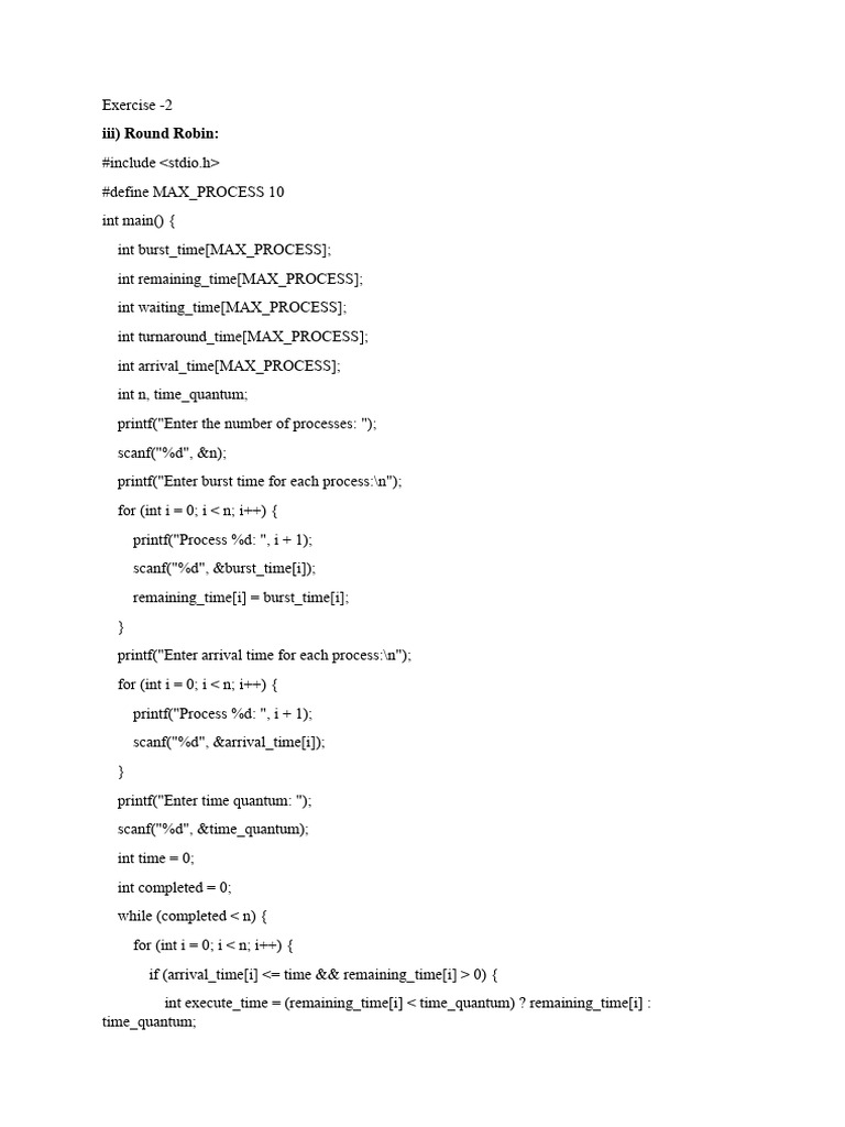 RR and Priority | PDF | Computer Programming | Computing