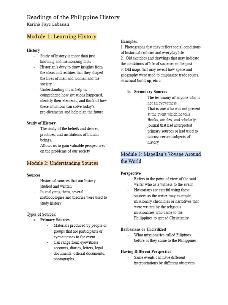 RPH REVIEWER Mod 1 3 | PDF