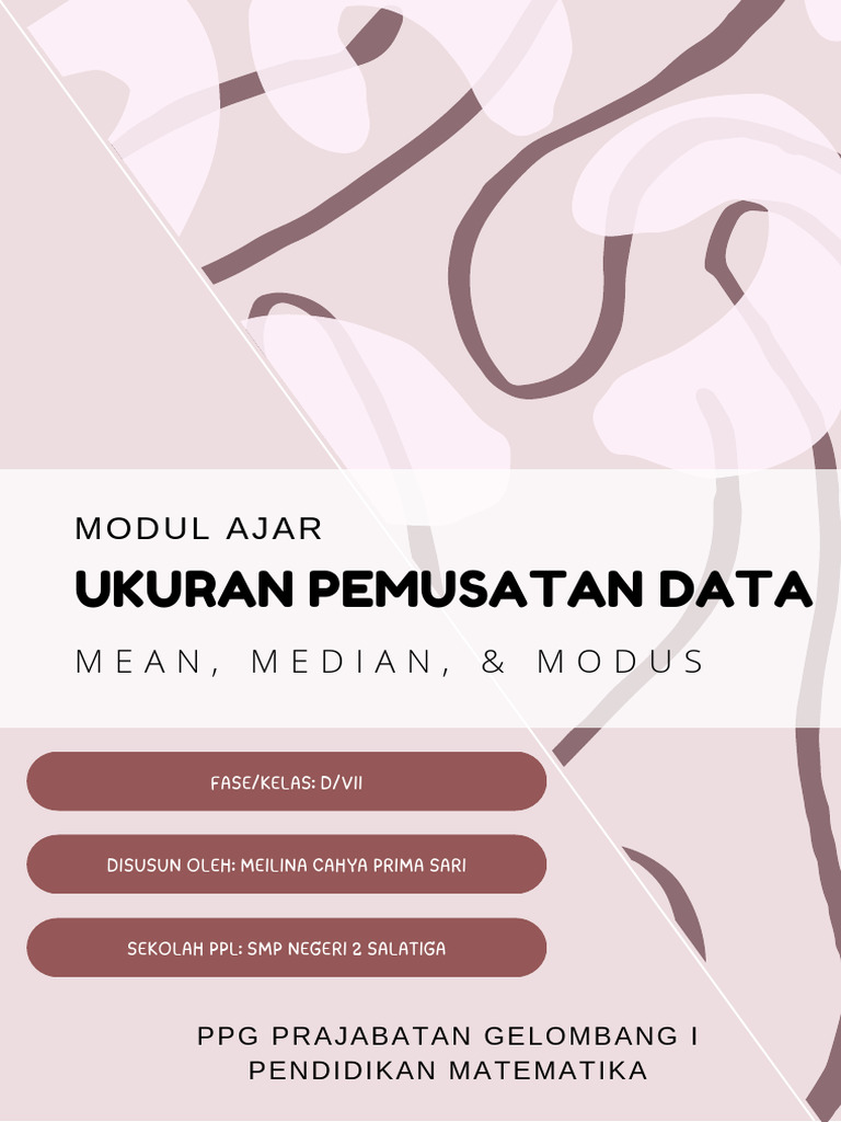 Modul Ajar Mean, Median, dan Modus Kelas 7 | PDF