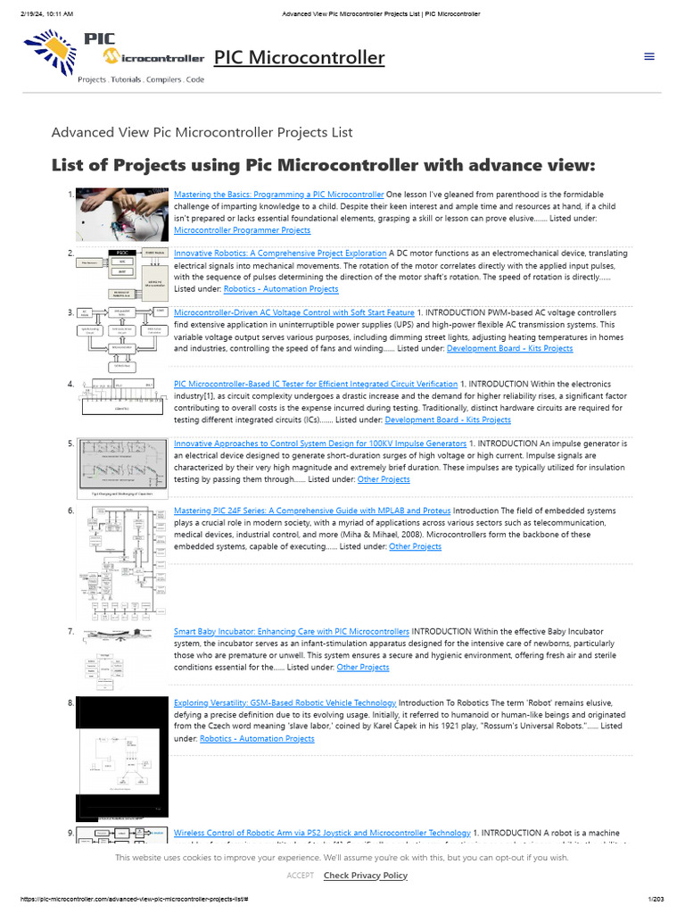 PIC Microcontroller Projects Guide | PDF | Microcontroller | Embedded System