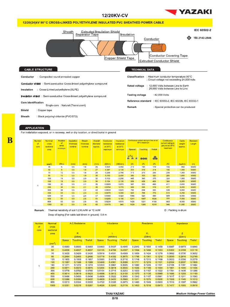 20KV CV | PDF