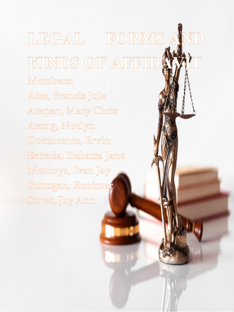 REPORTING LEGAL FORMS (AutoRecovered) | PDF | Affidavit | Notary Public