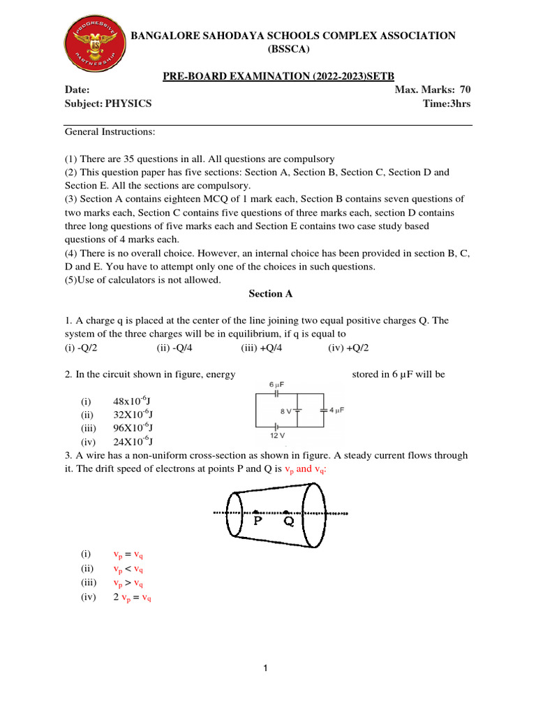 Class Xii Physics Set B | PDF | Semiconductors | Refraction