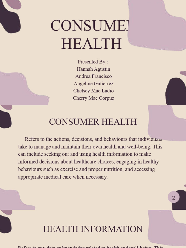 Consumer Health | PDF | Health Care | Physical Therapy