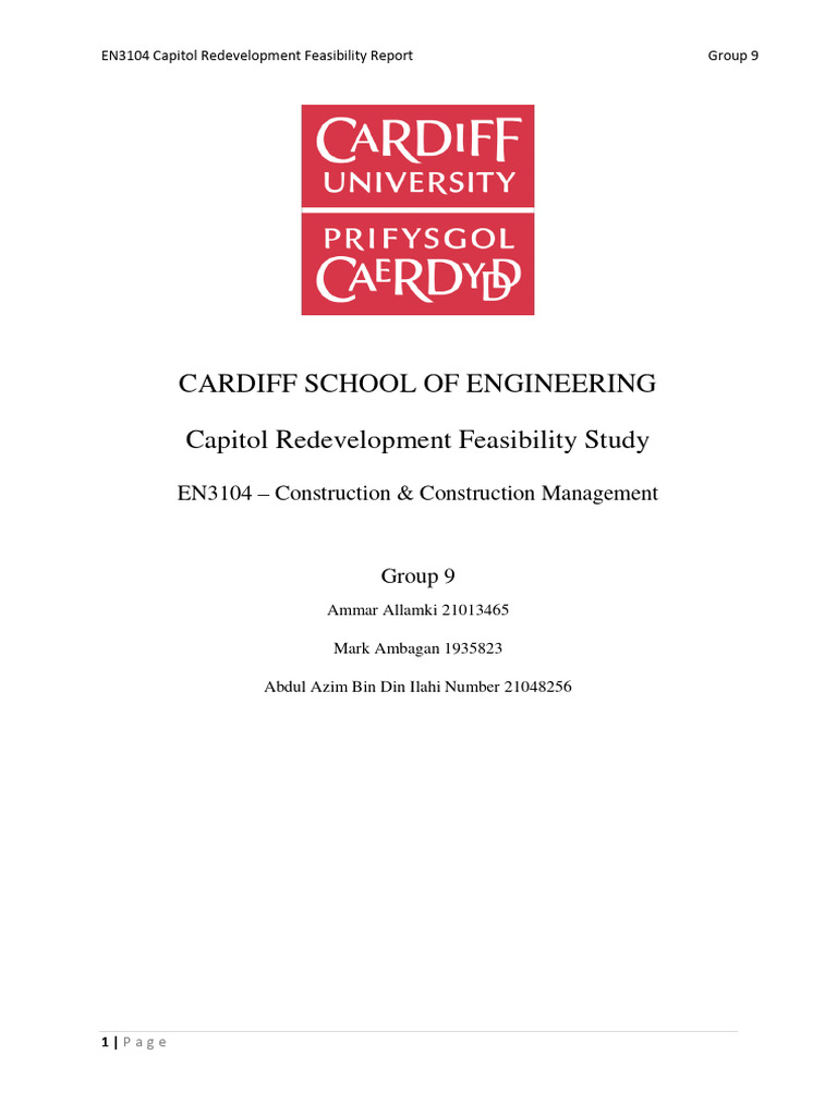 Construction Management Group 9 | PDF