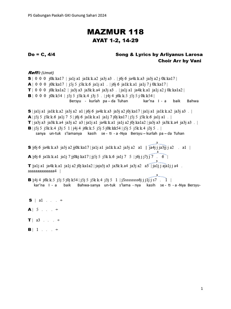 Mazmur 118 | PDF