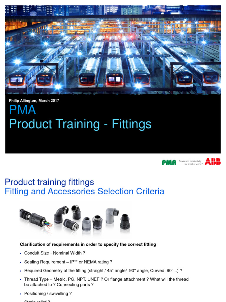PMA Product Training - Fittings March 2017 | PDF | Pipe (Fluid ...