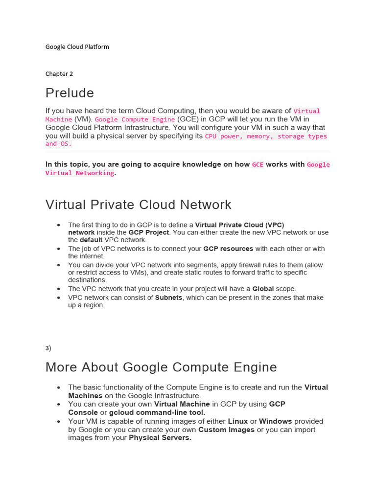 Google Cloud Platform | PDF | Cloud Computing | Virtualization