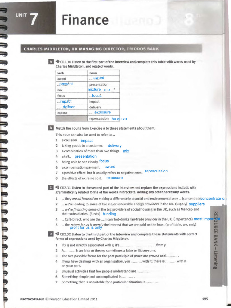L6 (Resources Bank + Handout) | PDF | Verb | Noun