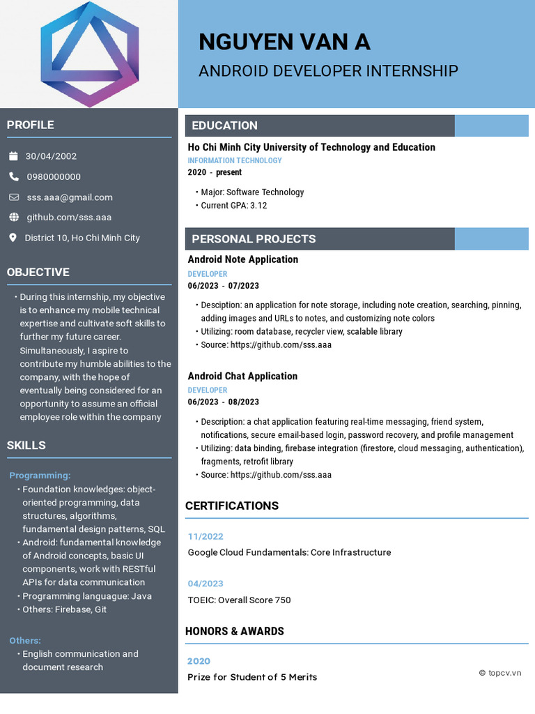 Nguyen Van A | PDF | Android (Operating System) | Software